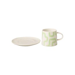 J Line 4er-Set: Kaffeetassen in Gr&uuml;n - (H)9 cm - 29% | Gedeckter-tisch