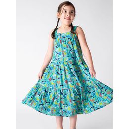 frugi Kleid in T&uuml;rkis/ Bunt - 61% | Gr&ouml;&szlig;e 110/116 | Kinderkleider