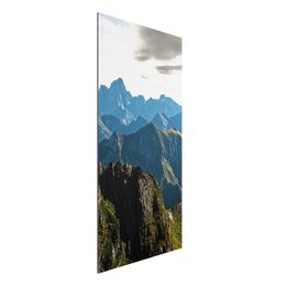 Bilderwelten Alu-Dibond Outdoor Bild Berge auf den Lofoten