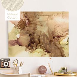 Leinwandbild Goldbraune Explosion I