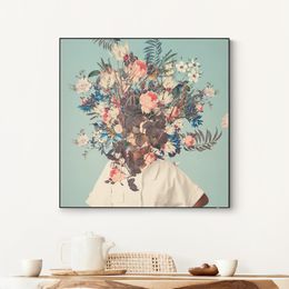 Wechselbild Blumen Portr&auml;t - Rosa Pfingstrosen