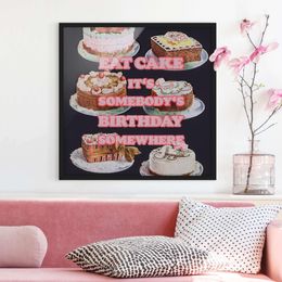 Bilderwelten Bild mit Rahmen Eat Cake It's Birthday