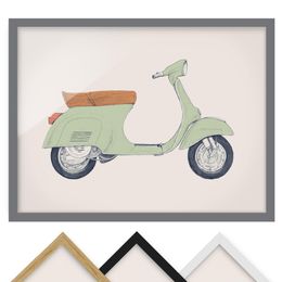Bild mit Rahmen Vintage Vespa