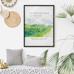 Bilderwelten Bild mit Rahmen Van Gogh - Weizenfelder