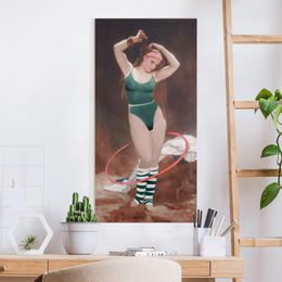 Bilderwelten Leinwandbild 80s Aerobic Girl