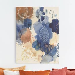 Bilderwelten Leinwandbild Indigo in Harmonie II