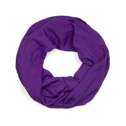 styleBREAKER Seidiger unifarbener Loop in Pflaume | Gr.: onesize