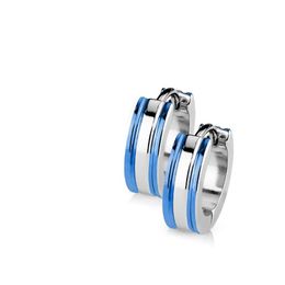 BUNGSA Ohrstecker in Silber, Blau | Gr.: onesize
