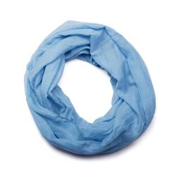 styleBREAKER Seidiger unifarbener Loop in Blau | Gr.: onesize
