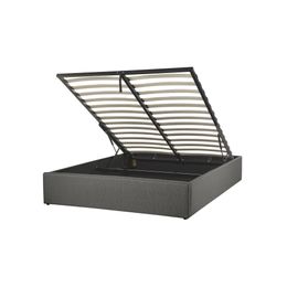 Beliani Doppelbett DINAN in Grau - (W) 149 x (H) 31 x (L) 214 cm | Gr.: onesize
