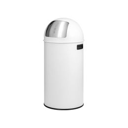eluno Mülleimer 35 Liter Edelstahl weiß | Gr.: onesize