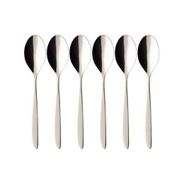 Villeroy & Boch Villeroy & Boch 6er Set Tafellöffel SoftWave 21,2 cm in silber | Gr.: onesize