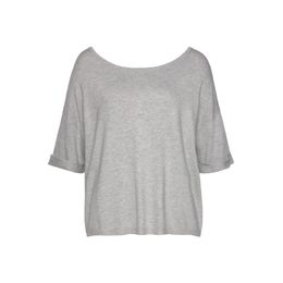 Vivance Kurzarmpullover in grau-meliert | Gr.: 32/34