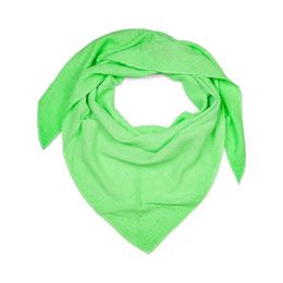 styleBREAKER Einfarbiger Musselin Dreiecksschal in Neongrün | Gr.: onesize