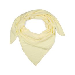 styleBREAKER Einfarbiger Musselin Dreiecksschal in Gelb hell | Gr.: onesize