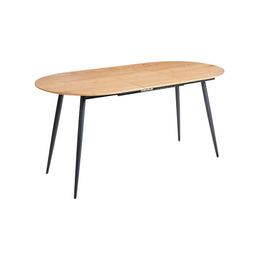 Beliani Esszimmertisch CLAVET in Braun/Schwarz - (W) 80 x (H) 77 x (L) 120 cm | Gr.: onesize