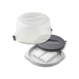 Dr. Oetker Kuchentransportbox BAKE & GO inklusive Kühl Akkus, Ø 38 x 19 cm | Gr.: onesize