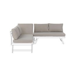 Beliani 8-tlg Kissenbezug COCCORINO in Grau | Gr.: onesize