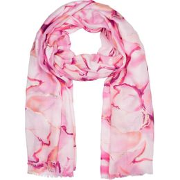 styleBREAKER Schal mit Marmor Muster in Pink | Gr.: onesize