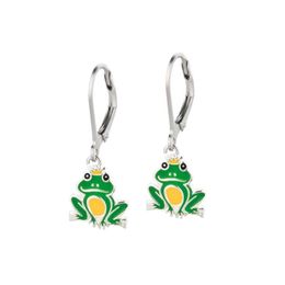 schmuck23 Silber Ohrringe 925 Froschkönig 0,7 cm x 0,8 cm | Gr.: onesize