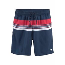 Kangaroos Badeshorts in marine-rot | Gr.: S