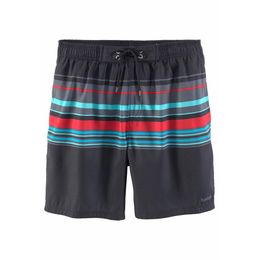 Bench Badeshorts in schwarz-rot | Gr.: M