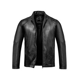 Amaci&Sons Amaci&Sons Lederjacke OKEMOS in Schwarz | Gr.: M