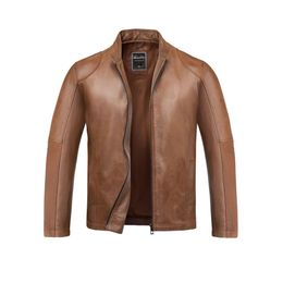 Amaci&Sons Amaci&Sons Lederjacke OKEMOS in Cognac | Gr.: S