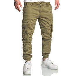 Amaci&Sons Amaci&Sons Cargo Jogger-Chino PLANO in Olive | Gr.: W36
