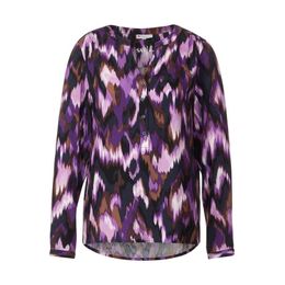 Street One Langarmbluse in deep pure lilac | Gr.: 34