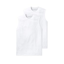 Schiesser Unterhemd / Tanktop Essentials in Weiß | Gr.: XXL