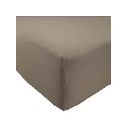 REDBEST Single-Jersey Spannbettlaken Pittsburgh in taupe | Gr.: 90x190 cm - 100x200 cm