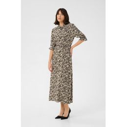 Kaffe Kleid KAveronica Regular fit in Black Grey Geometric Print | Gr.: 38