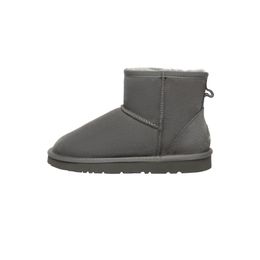 EVERAU Australia Leder Kurzstiefel - Ostrich in Grau | Gr.: 42