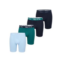 Phil & Co. Berlin Retro Boxer Long Boxer in Bayberry + Sky Captain | Gr.: L