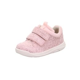 Superfit Leder-Sneakers "Lillo" in Rosa/ Silber | Gr.: 21