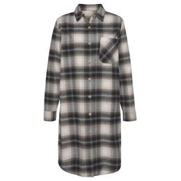 Buffalo Hemdblusenkleid in braun-kariert | Gr.: 36