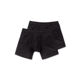 Schiesser Retroshorts 2er-Pack Authentic in Schwarz | Gr.: 8