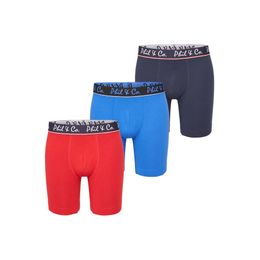Phil & Co. Berlin Retro Pants Jersey Long Boxer in navy+red+blue | Gr.: L