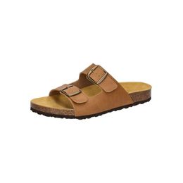 Lico Pantolette "Bioline Man" in Braun | Gr.: 42