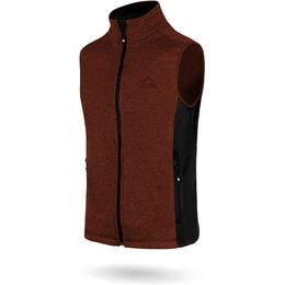 Normani Outdoor Sports Herren Strick-Fleeceweste Shamattawa in Rot | Gr.: L