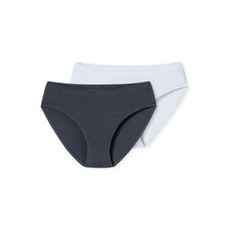 Schiesser Slip Fresh Vibe in weiss, graphit | Gr.: 140