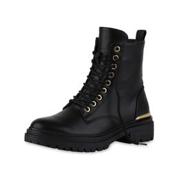VAN HILL Schn&uuml;rstiefeletten Natalie in Schwarz | Gr.: 38