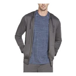 Skechers Sweatjacke Apparel GOknit Pique Full Zip Hoodie in grau | Gr.: L