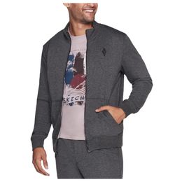 Skechers Sweatjacke Hoodless Hoodie GOwalk Everywhere Jacket in grau | Gr.: 3XL
