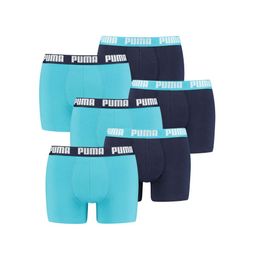 Boxershorts Puma BASIC BOXER 6P in 796 - Aqua / Blue | Gr.: L