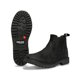 PAULGOS Herren Chelsea Boots, Stiefeletten, Schuhe in Schwarz | Gr.: 41