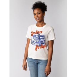 wat? Apparel T-Shirt Sardines Portugal in Off White | Gr.: 34