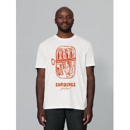 wat? Apparel T-Shirt Sardines Portugal in Off White | Gr.: 54