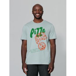 wat? Apparel T-Shirt Pizza in Aloe | Gr.: 48
